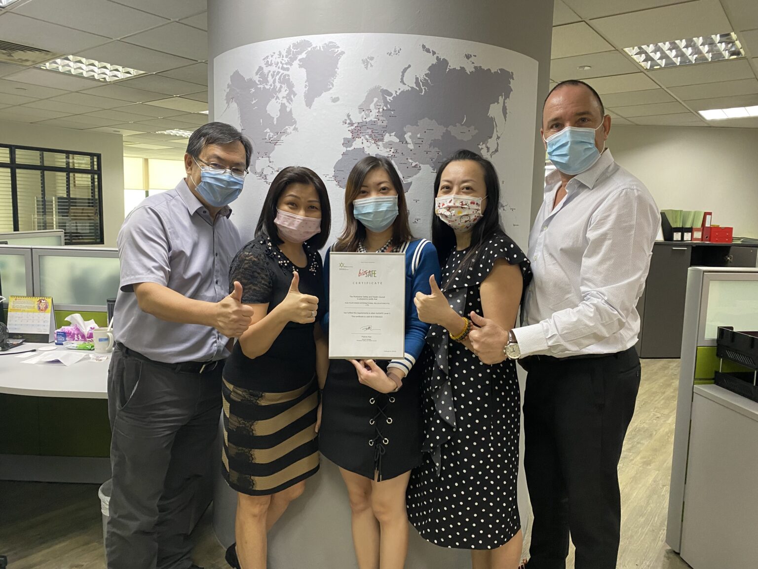 AGS Singapore awarded bizSAFE Certificate | AGS international Movers